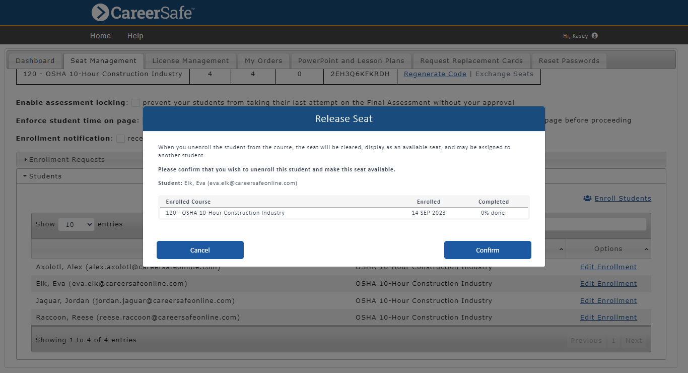Course Enrollment: A CareerSafe Support Guide